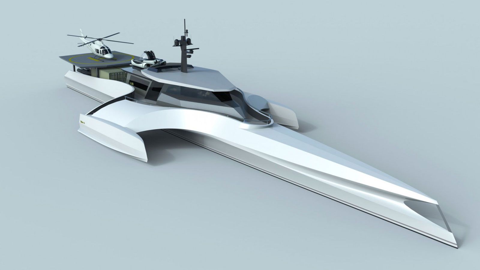 Two dramatic new explorer trimaran concepts by Nigel Irens Design